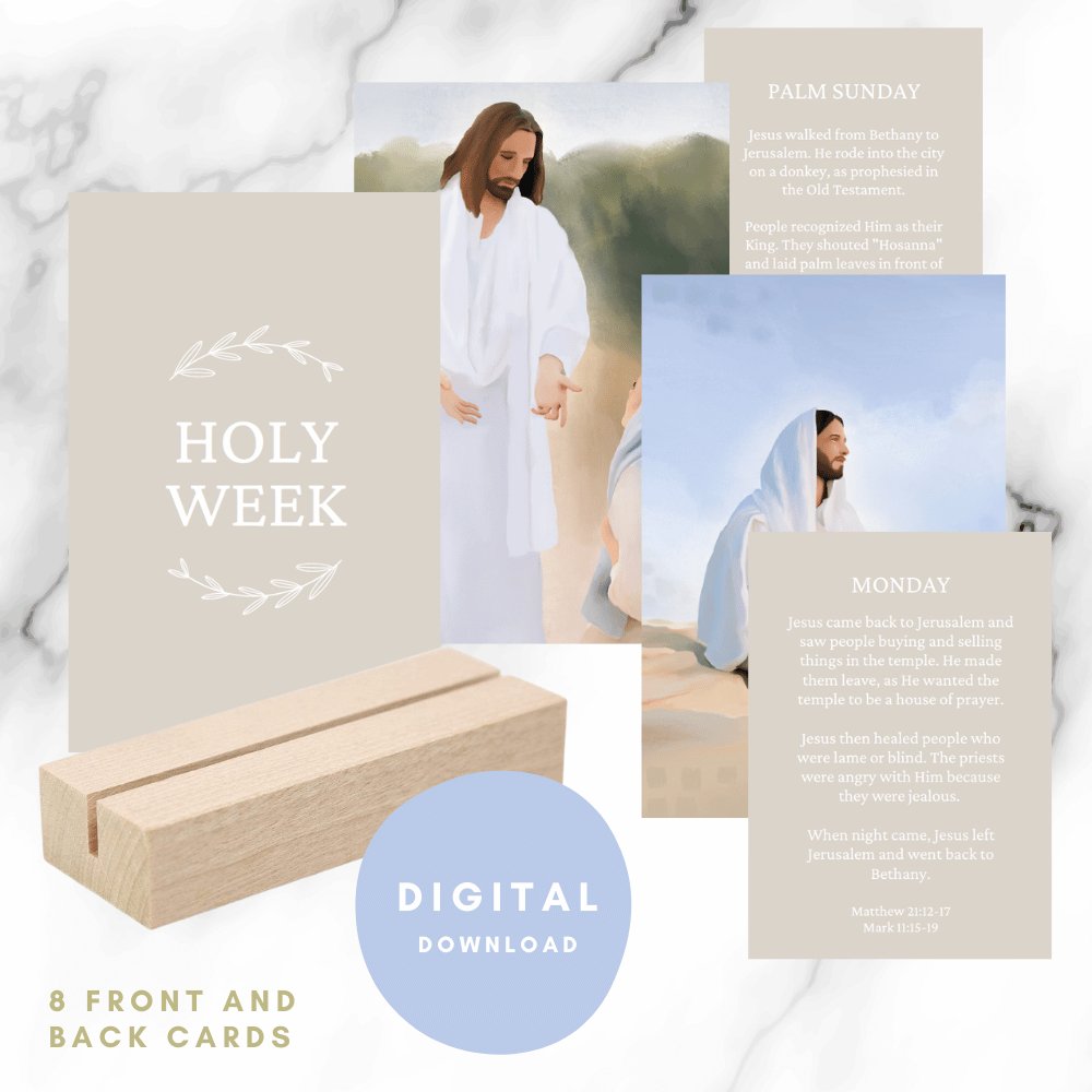 Holy Week Card Set | Easter Digital Download – Jesus is the Christ Prints