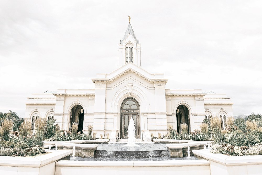 Fort Collins Temple White Sky | LDS Art & Photography – Jesus is the ...