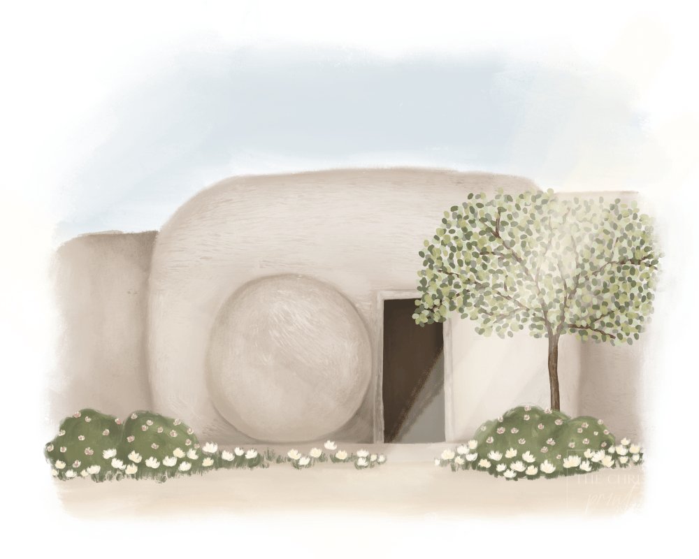 Garden Tomb | Easter Subtle Painting of Empty Tomb – Jesus is the ...