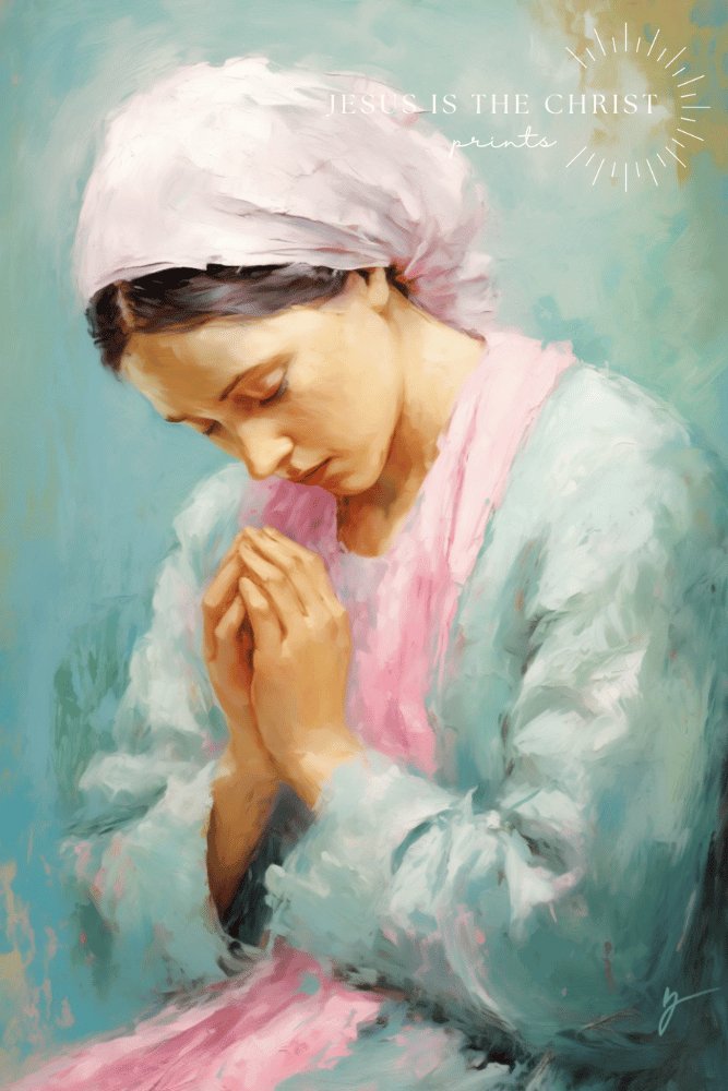 In Reverence Sweet | Stunning Painting of Woman in Prayer – Jesus is ...