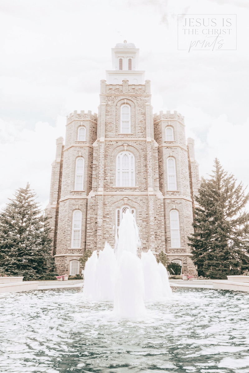 Logan Utah Temple Fountain LDS Art & Photography – Jesus is the Christ ...