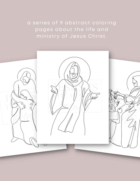 coloring pages jesus face